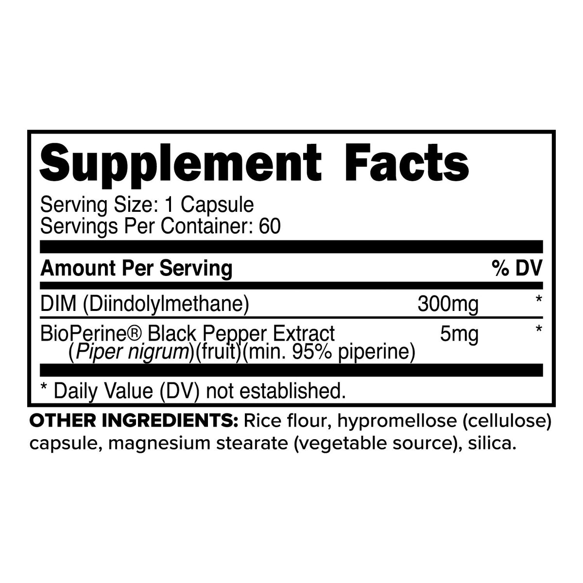 PrimaForce DIM 300mg / 60 Capsules – PrimaForce Supplements